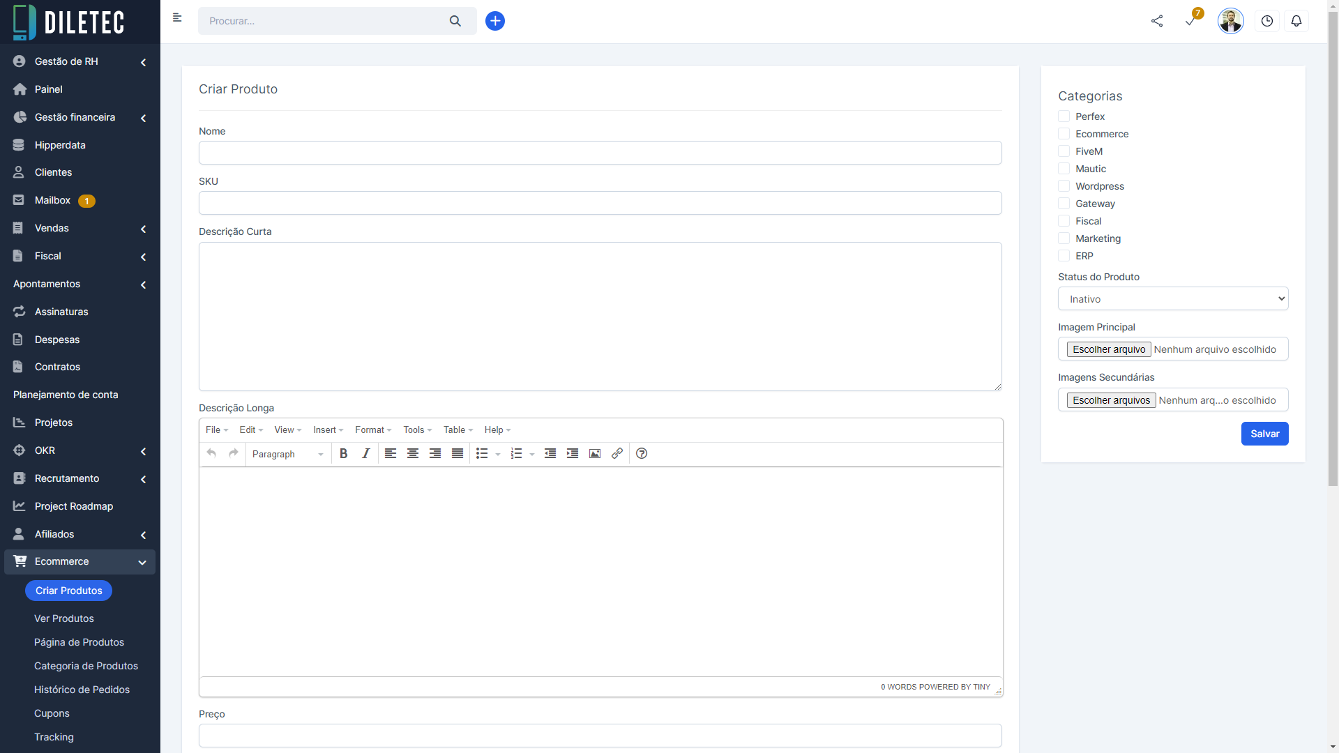 Módulo Ecommerce Para Perfex Crm Ilimitado